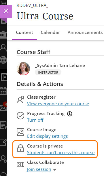 Make a Course or Organisation available - Technology Enhanced Learning ...