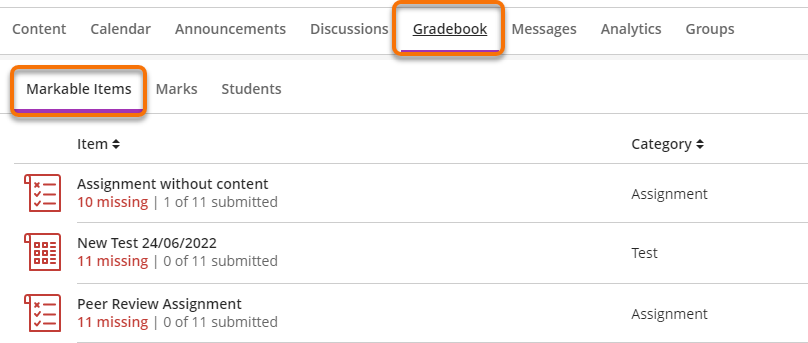 Using Gradebook to View Assessments on a Blackboard Course - Technology ...