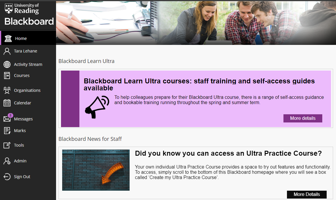 Blackboard Learn Ultra Navigation - Technology Enhanced Learning ...