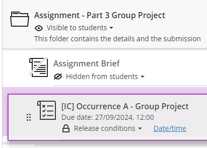 Schools with On-time & Post-deadline submission points: Blackboard assignments - Technology ...