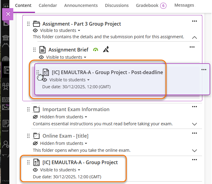 Create An Assignment Technology Enhanced Learning Support For Staff