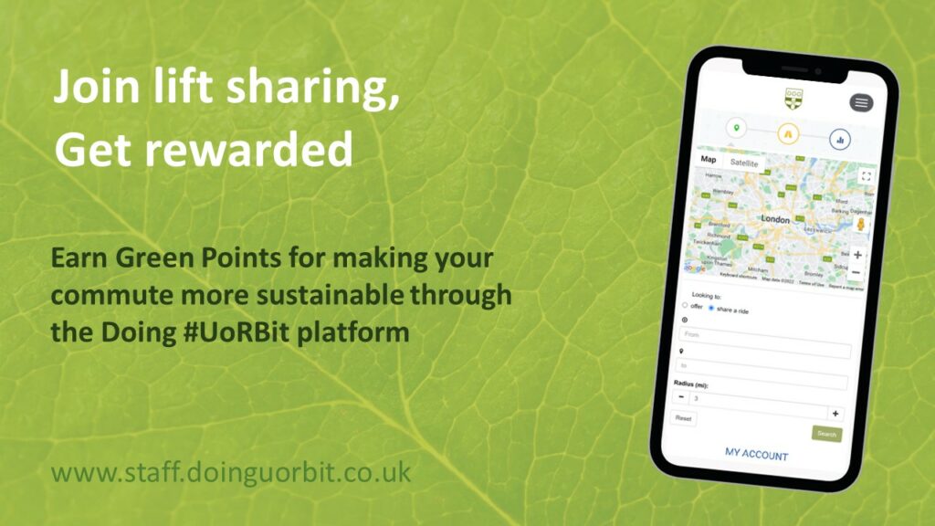 New lift share tool has now been launched - Sustainability