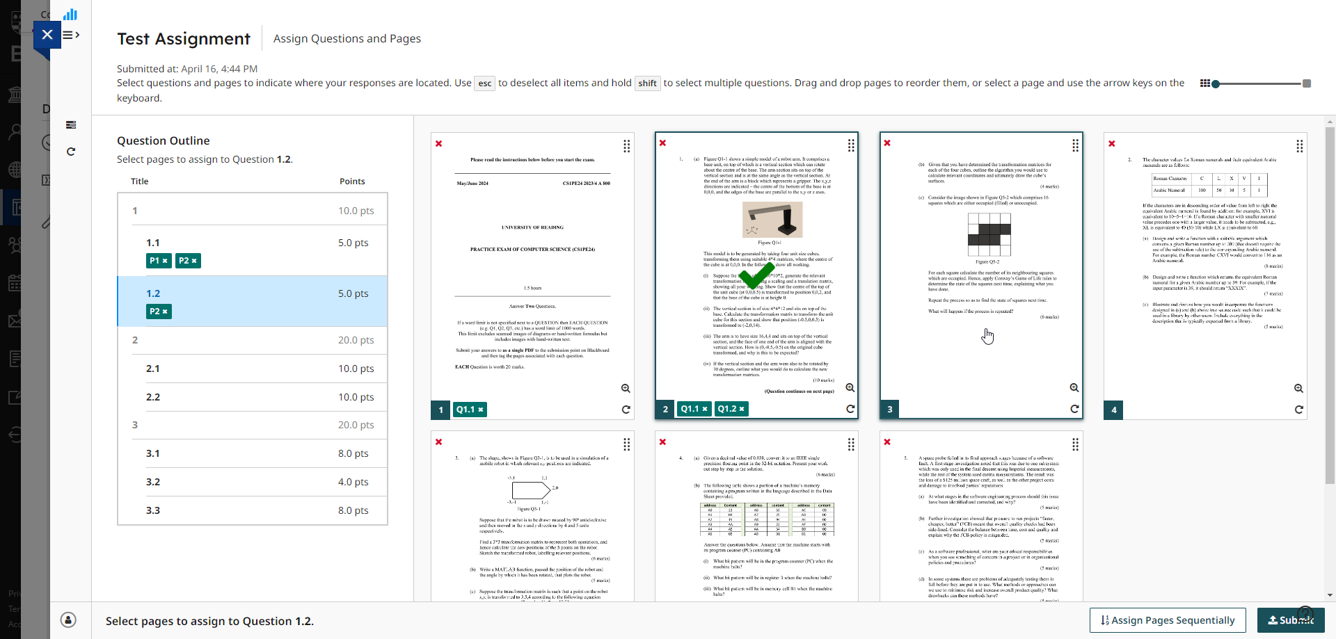 Gradescope - Tagging Pages in your Assignment - Technology Enhanced ...