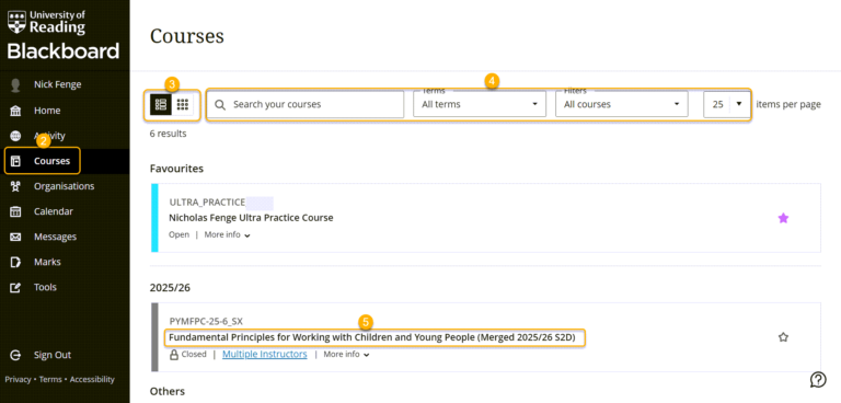 Accessing your Courses/Modules - Technology Enhanced Learning Support ...