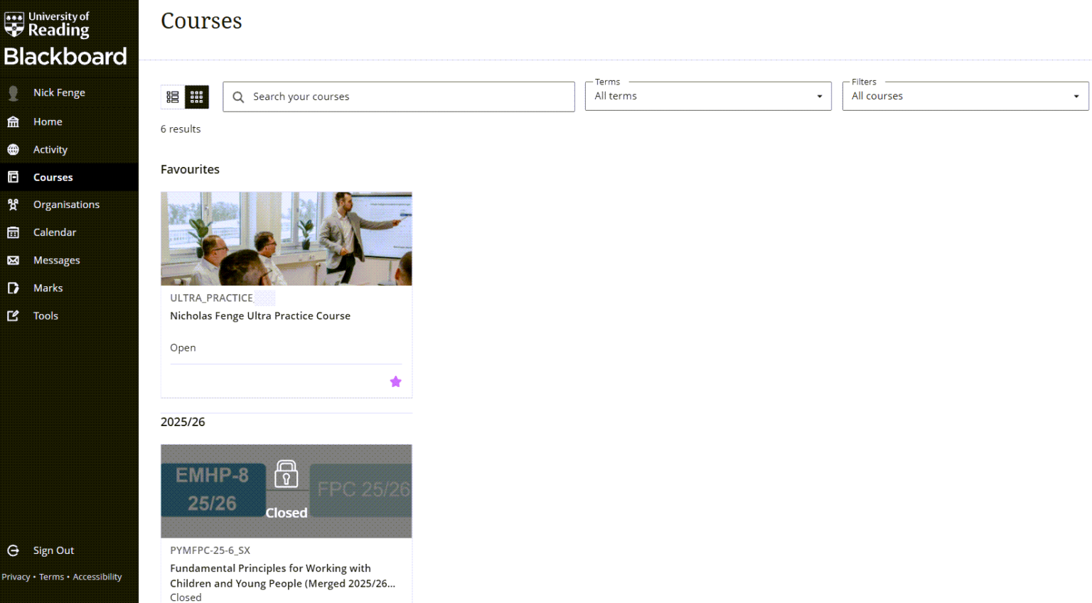 Accessing your Courses/Modules - Technology Enhanced Learning Support ...