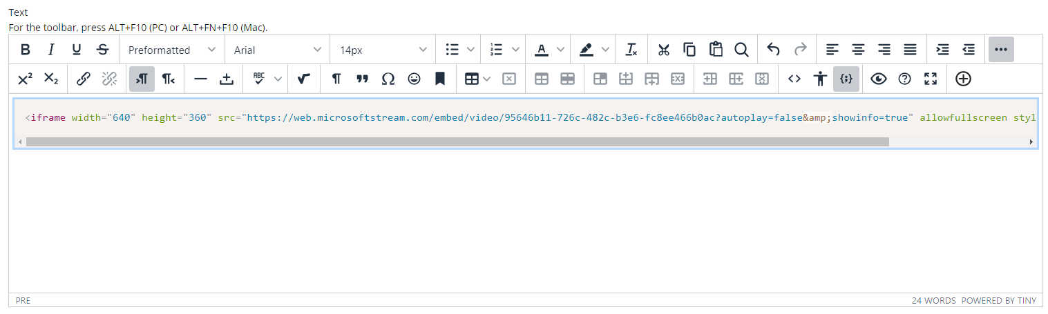 Updated Blackboard Content Editor - Technology Enhanced Learning