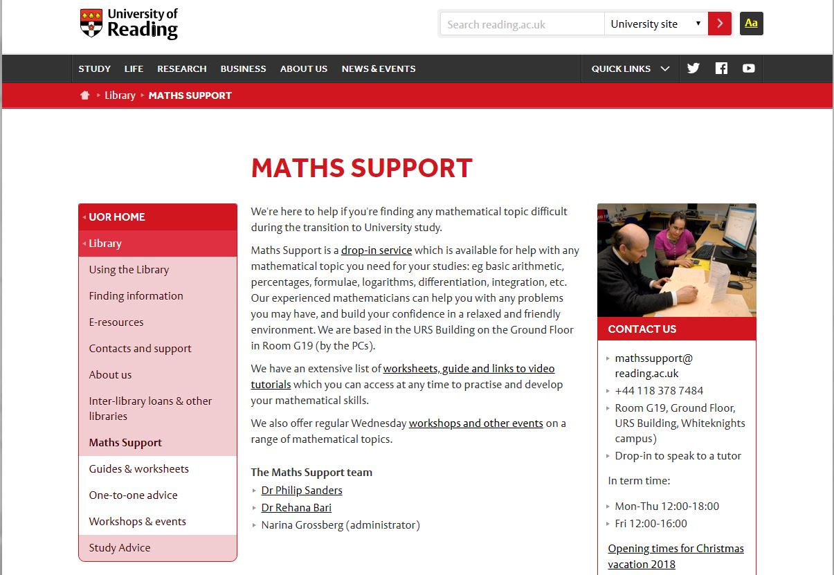 Maths Support – Academic Tutor Toolkit