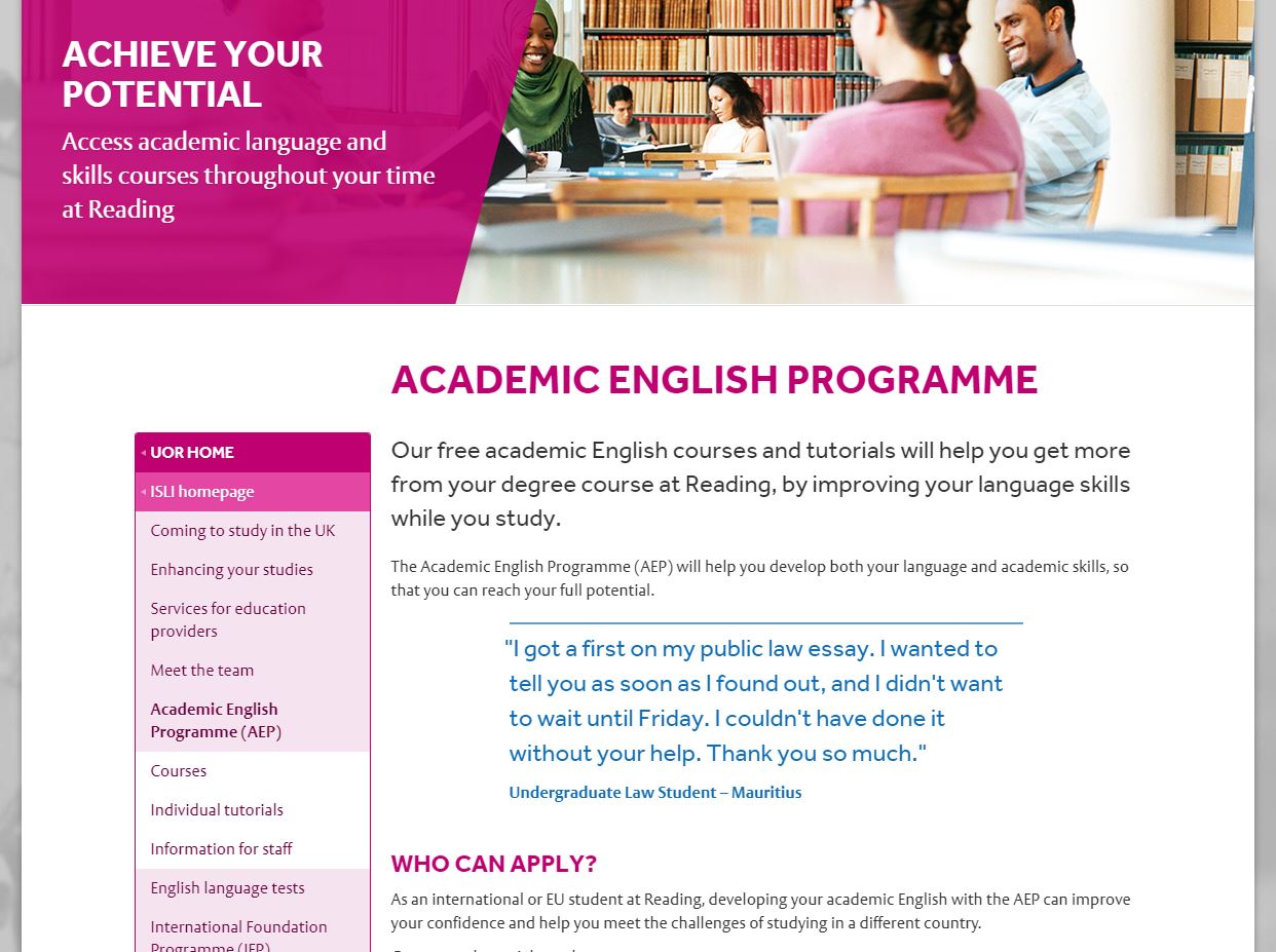Academic English Programme – Academic Tutor Toolkit